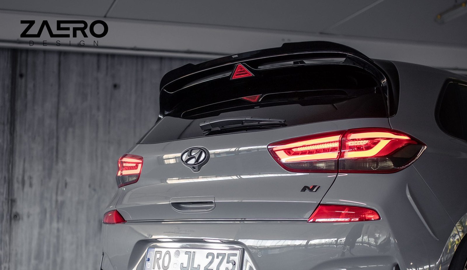 EVO-1 REAR SPOILER FOR HYUNDAI I30N - pfellas.lt